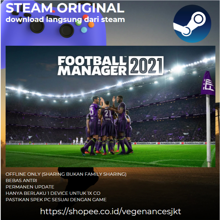 Jual Football Manager FM 21 2021 Offline PC Game Original | Shopee ...