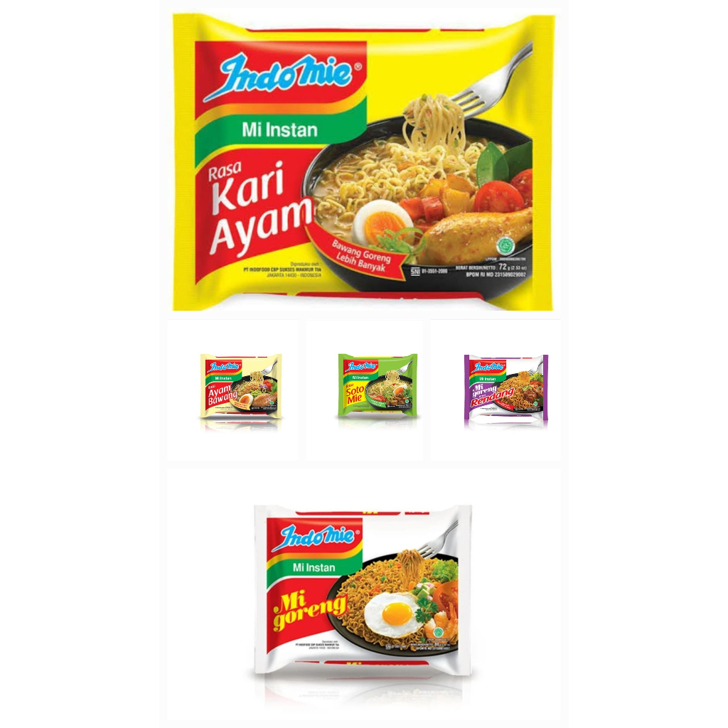 Jual Paket INDOMIE mie instant mix varian semua rasa isi 10 pcs ...