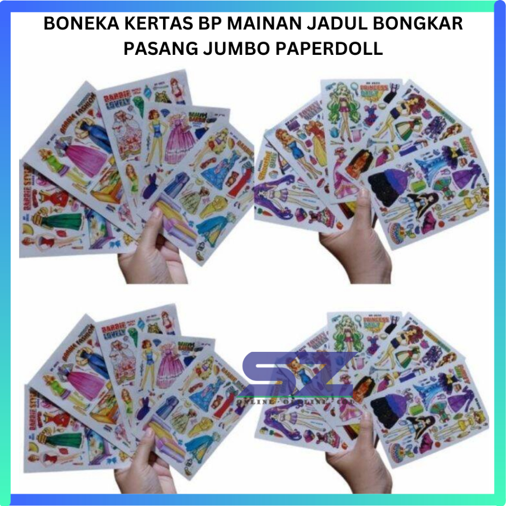 Jual BONEKA KERTAS BP MAINAN JADUL BONGKAR PASANG JUMBO PAPERDOLL ...