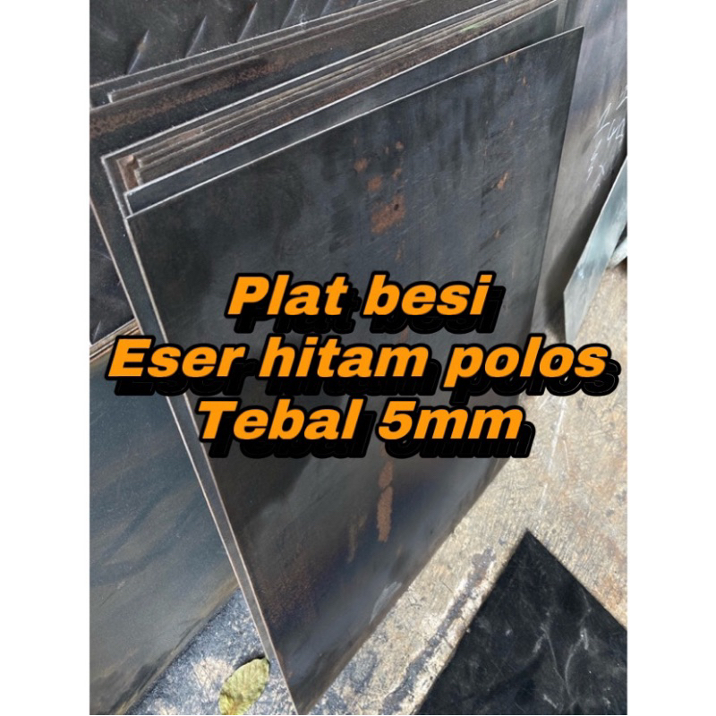 Jual Plat besi eser hitam polos , tebal 5mm . ukuran tersedia mulai 10x10cm | Shopee Indonesia