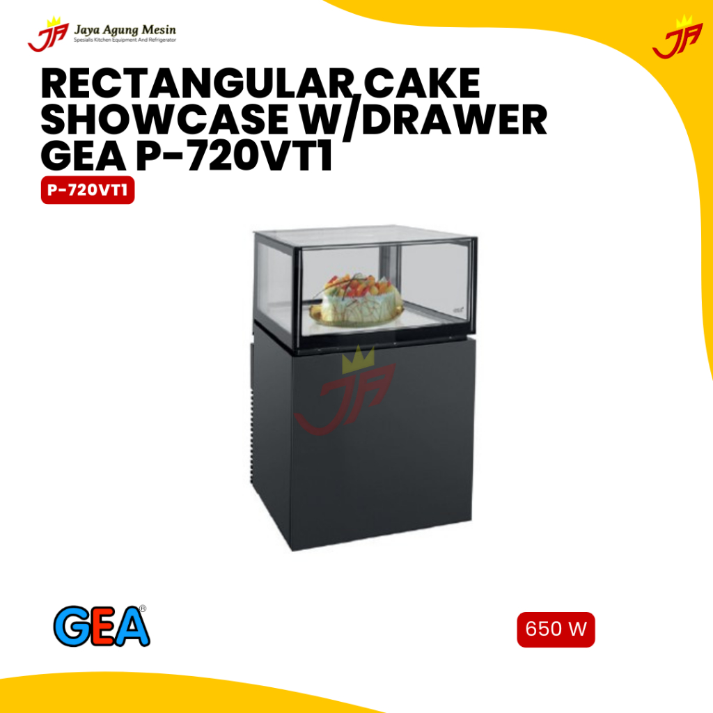 Jual GEA Rectangular Cake Showcase W/DRAWER GEA P-720VT1 | Shopee Indonesia
