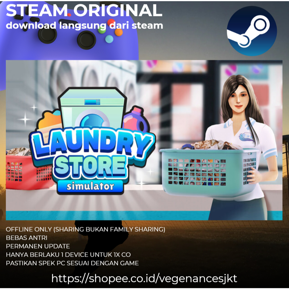 Jual Laundry Store Simulator PC Game Sharing Original + Latest Update ...