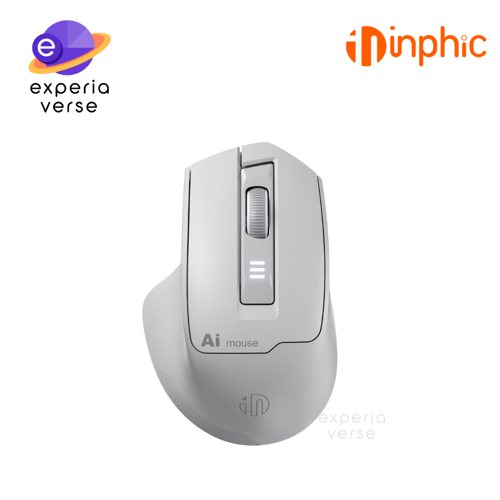 Jual Inphic S6 AI Voice Controll Wireless Mouse Komputer Bluetooth dan USB Dongle 2.4G ...