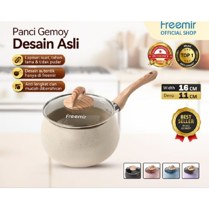 Jual Freemir Milky Pan Gemoy - Freemir panci susu diameter 16 cm ...