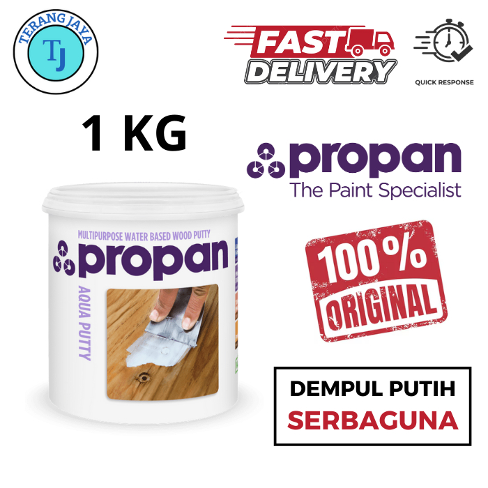 Jual Dempul Serbaguna Propan Aqua Putty 1 KG - White (AWP-919) | Shopee ...