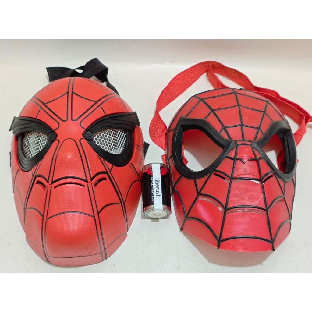 Jual set marvel spider man homecoming spider sight mask eyes move mask ...