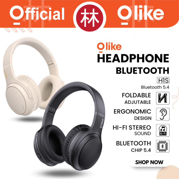 Jual Olike H1S Titan Wireless Headphone Bluetooth Bass Max HiFi Sound ...