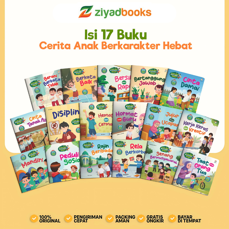 Jual (ISI 17 BUKU) Buku Cerita Bergambar SERI CERITA ANAK BERKARAKTER ...