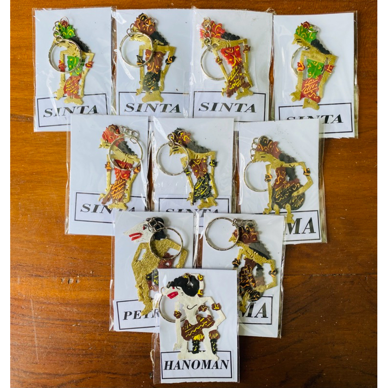 Jual Gantungan Kunci Unik Wayang Kulit Oleh oleh Khas Jogja Indonesia | Shopee Indonesia