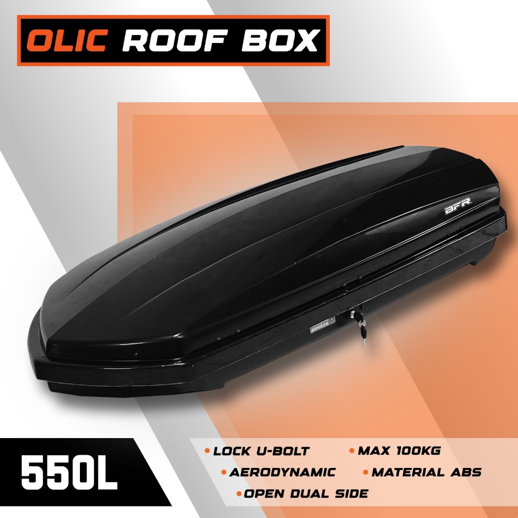 Jual Roof Box Bagasi Atas Mobil Material ABS Rofbox 550 Liter Roofbox ...