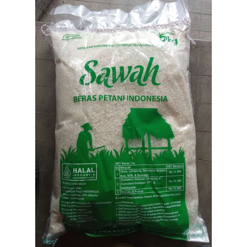Jual Beras Sawah (5 kg) | Shopee Indonesia