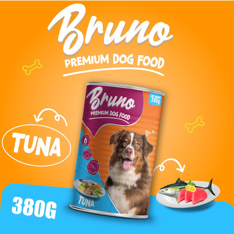 Jual Bruno Premium Dog Food Tuna 380gr | Shopee Indonesia