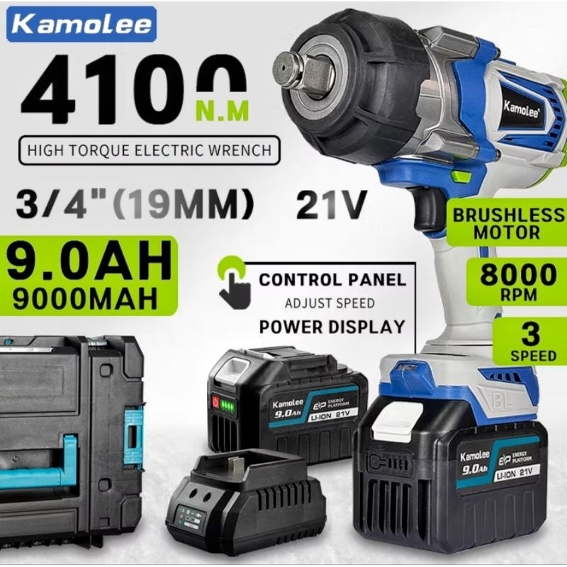 Jual BOR IMPACT WRENCH KAMOLEE JUMBO TORSI BESAR BRUSHLESS JAPAN ...