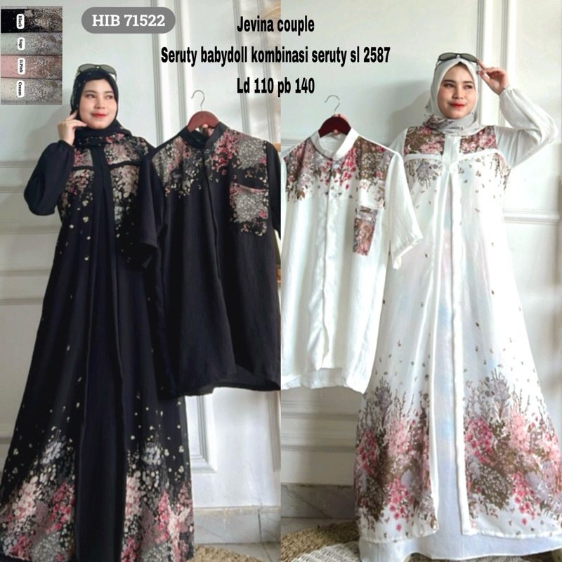 Jual (ISI 2 SET) HIB 71522 Jevina - TRESNA MUSLIM Set Couple Ibu Ayah ...