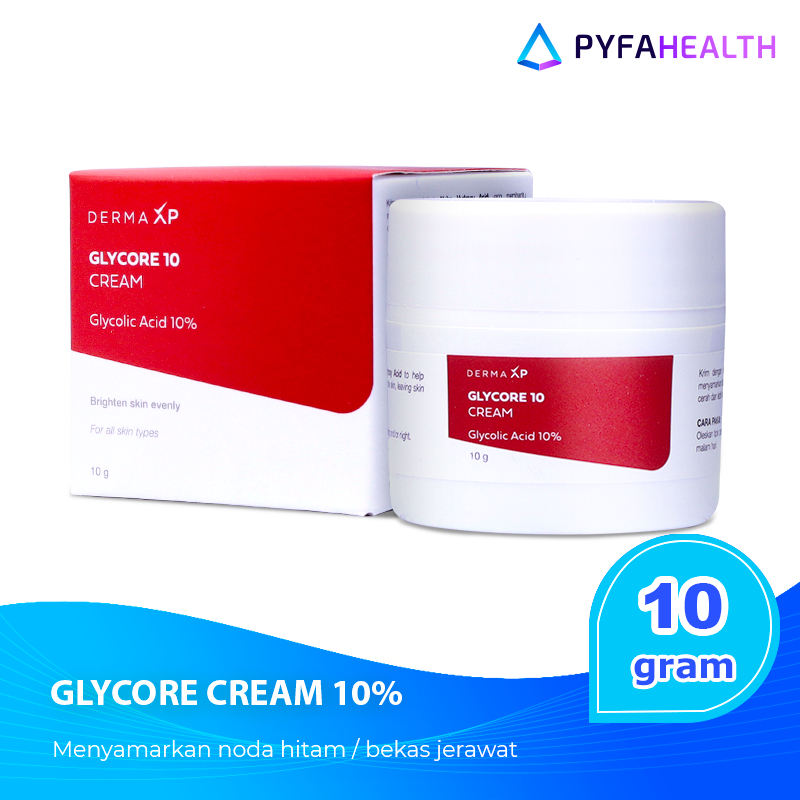 Jual Glycore 10% Cream 10G Menyamarkan Noda Hitam dan Bekas Jerawat ...