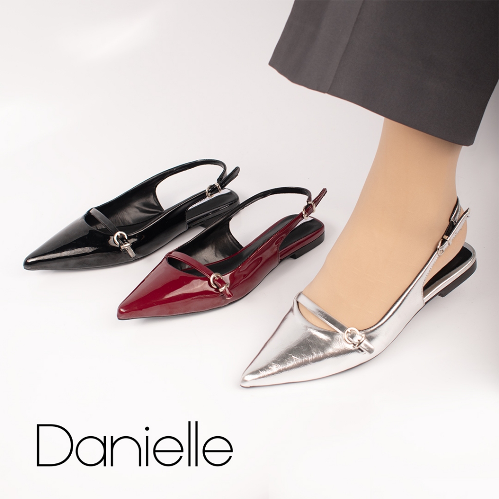 Jual DANIELLE RAVEN Slingback Flat Mules 1cm | Shopee Indonesia