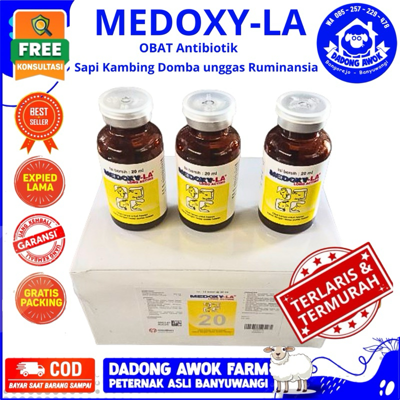 Jual MEDOXY LA 20ml Medoxysi LA 20ml antibiotik - medoksy LA 20 ml ...