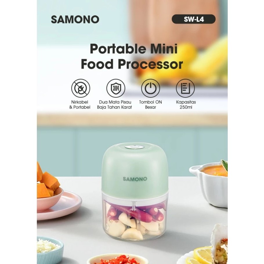 Jual SAMONO Mini Chopper Blender Portable Gilingan dapur Mini Bumbu dan ...