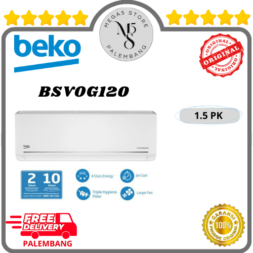 Jual AC BEKO Inverter 1.5PK - BGVOG120 Pendingin Ruangan | Shopee Indonesia