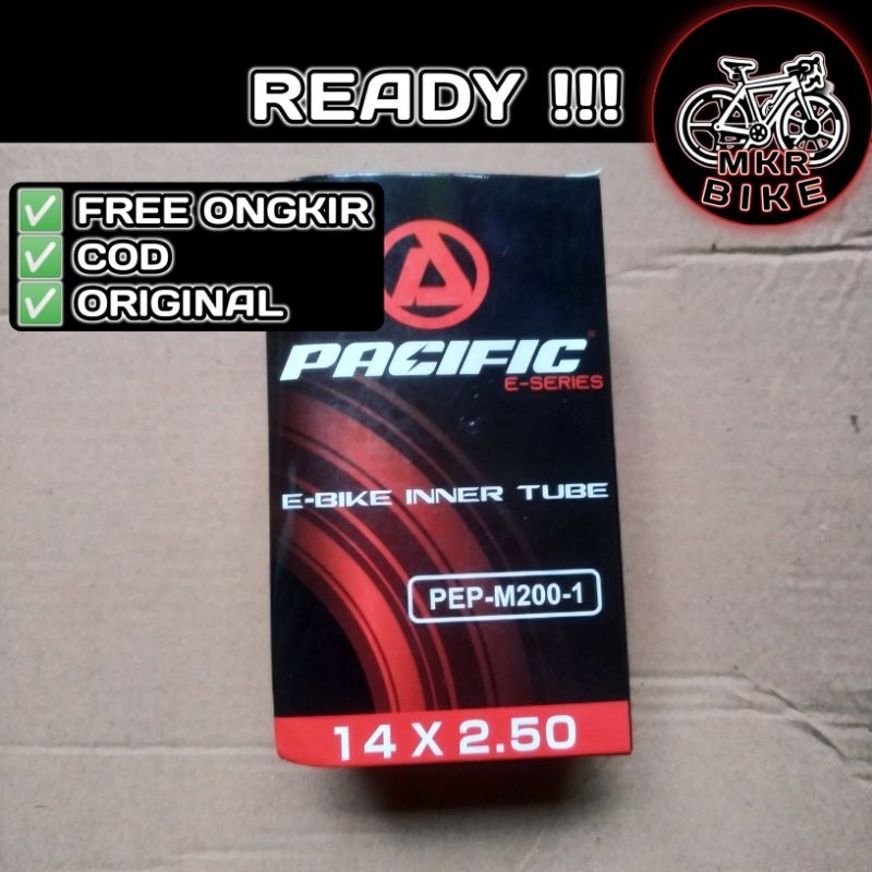 Jual Ban Dalam Sepeda Listrik E Bike 14x2.50 PACIFIC KENDA Cop Pentil Bengkok | Shopee Indonesia