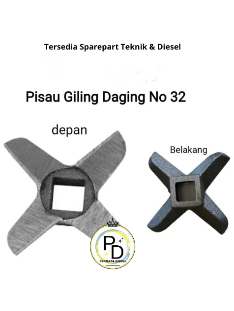 Jual Knife Grinder Blade No 32 Pisau Pemotong Daging Marlin | Shopee ...
