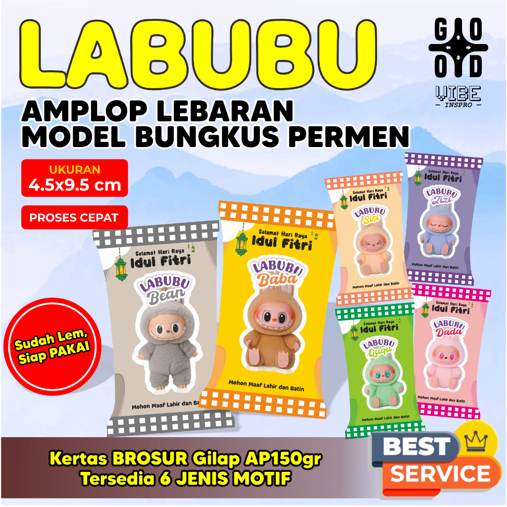 Jual Amplop LABUBU Lebaran/Ramadhan/Idul Fitri EDITION | Shopee Indonesia
