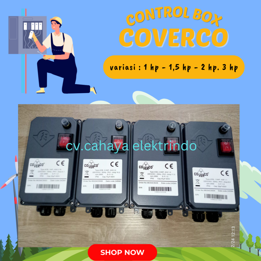 Jual Control Box Listrik atau pompa Merk Coverco | Shopee Indonesia