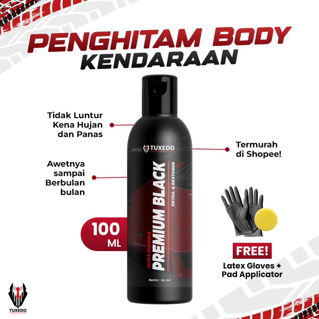 Jual Tuxedo Autocare - Penghitam Body Kasar Kendaraan - 30ml ...