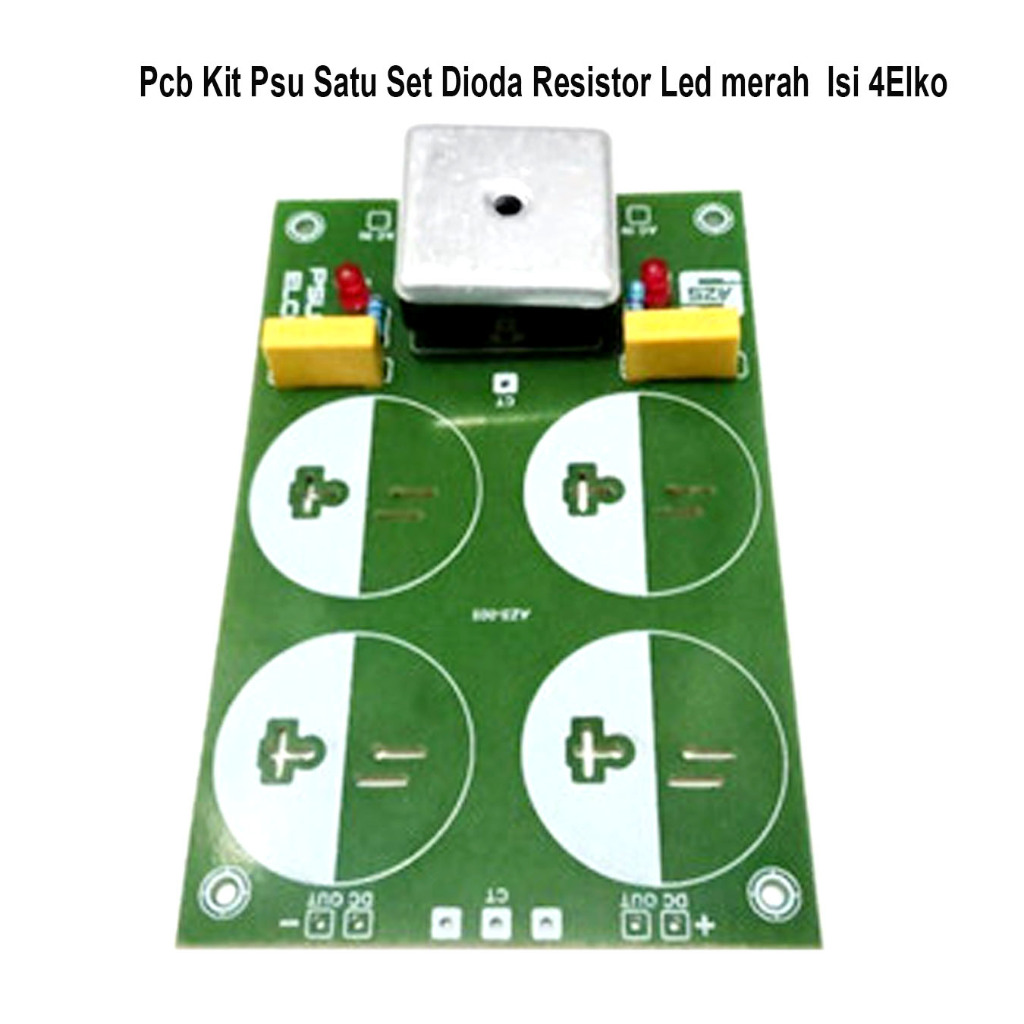 Jual Pcb Kit Psu Satu Set Dioda Resistor Led merah Isi 4Elko | Shopee ...