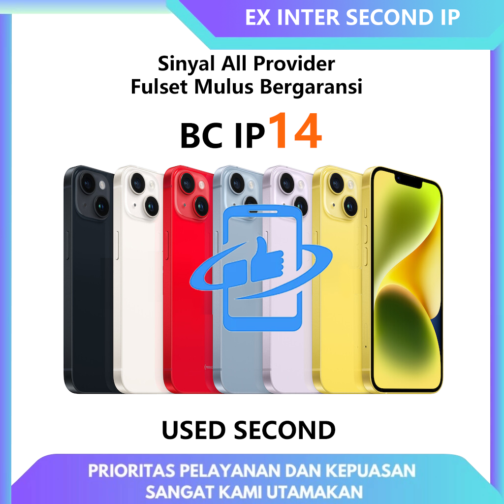 Jual BC iPhone 14 128GB 256GB Second Hand TERPERCAYA ORIGINAL FULLSET MULUS Second Good ...