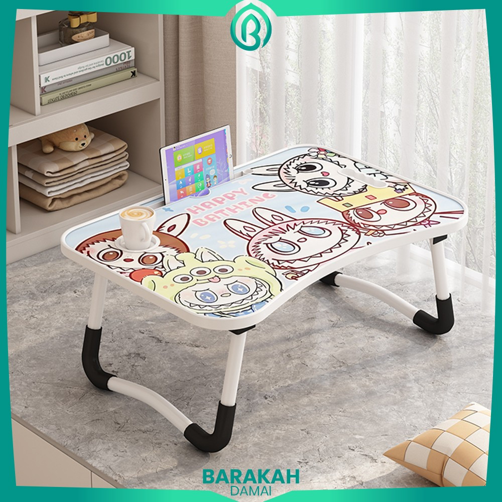 Jual Meja Belajar Anak Karakter Labubu Multifungsi Meja Lipat Laptop ...