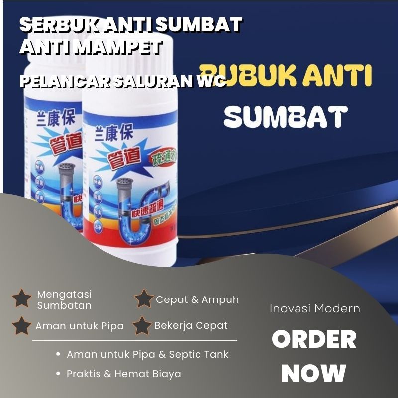 Jual Serbuk Anti Sumbat Anti Mampet Pelancar Saluran WC Pipa Air ...