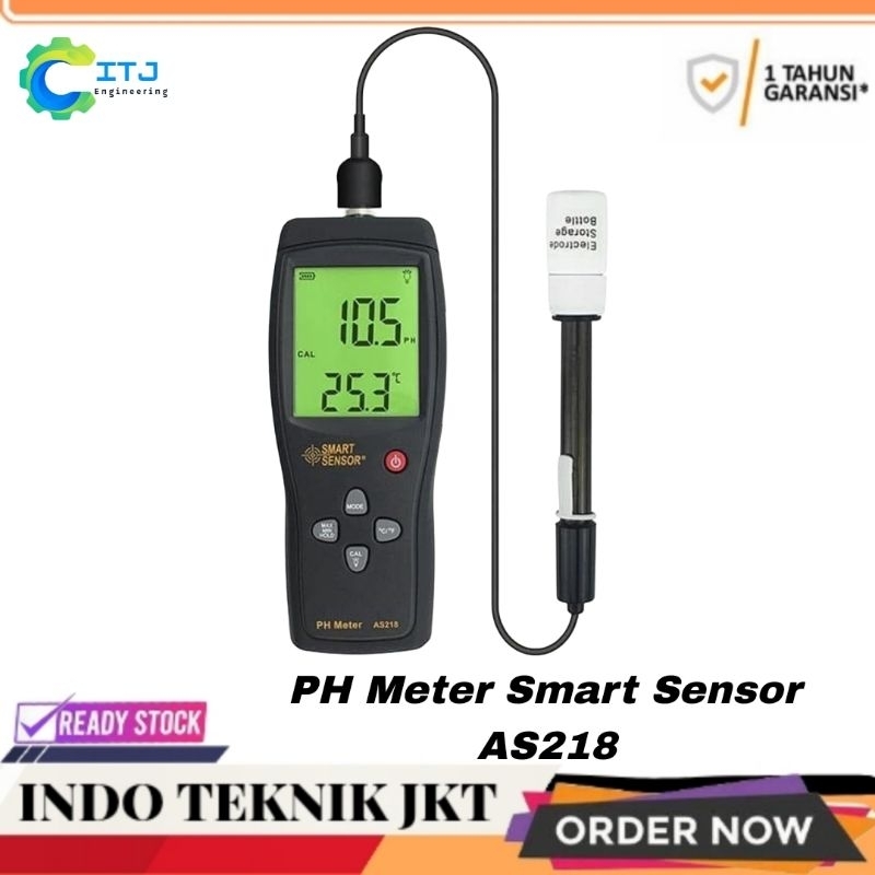 Jual PH Meter Smart Sensor AS218 Calibration Certificate Tester ...