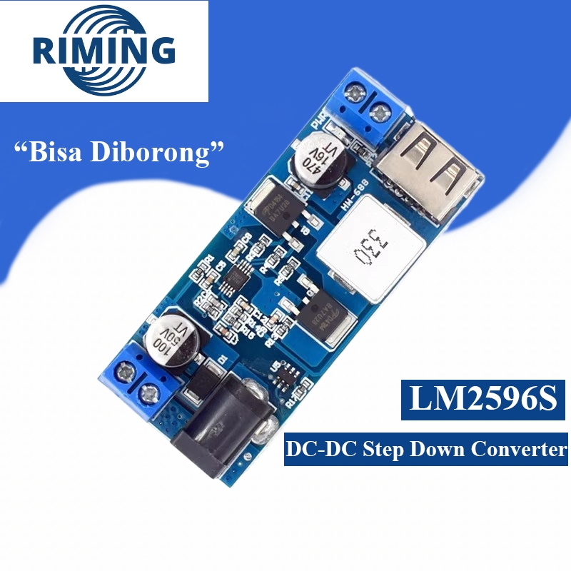 Jual DC-DC 24V/12V To 5V 5A Step Down Power Supply Buck Converter Replace LM2596S Adjustable USB ...