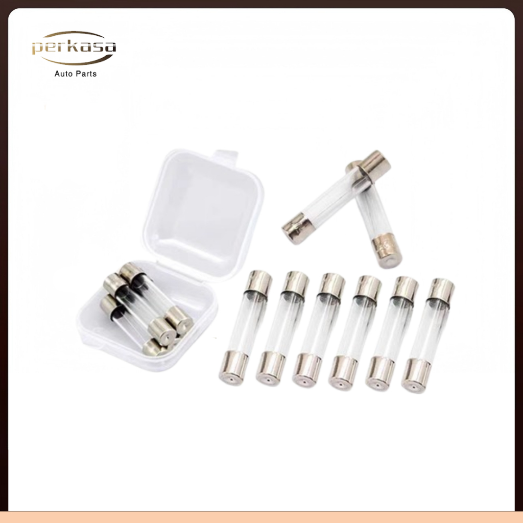 Jual Sekring Bening Kaca Fuse Besar Pendek 5x20mm 5A 10A 15A 20A 25A 30A Ampere(minimal order 10 ...
