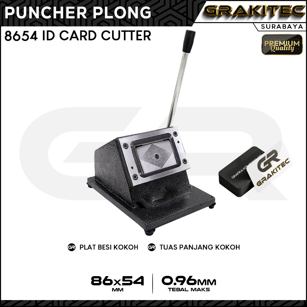 Jual Alat Potong ID Card / Plong ID Card / PVC Card Cutter GRAKITEC ...