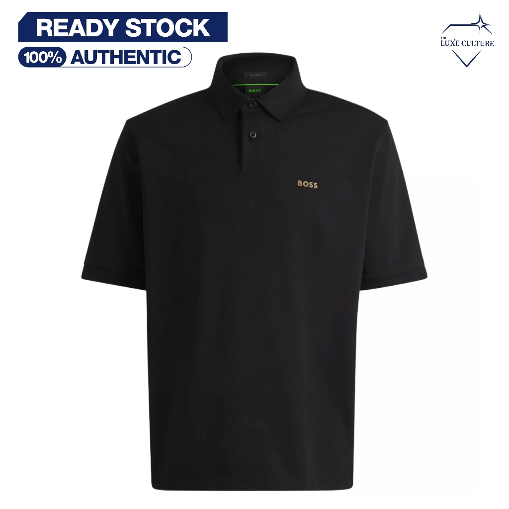 Jual Logo Print Artwork Black Polo / Kaos Polo Branded Original ...