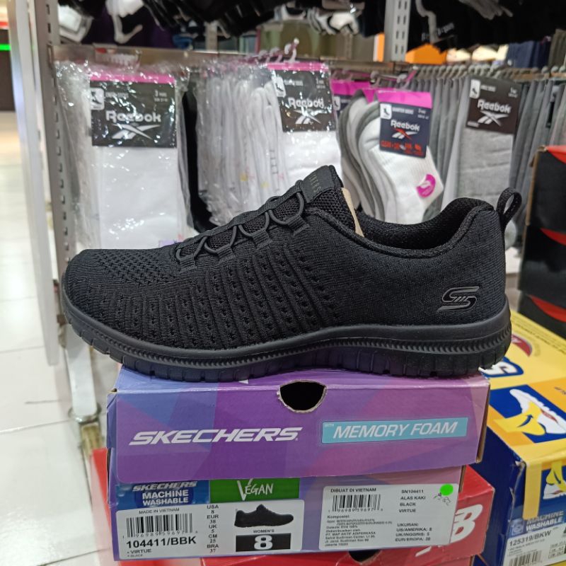 Jual SALEE SKECHERS VIRTUE ( 104411/BBK ) | Shopee Indonesia