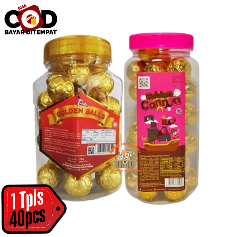 Jual [ BERKAH ] Tobelo Golden Ball Chocolate Toples 200gr Isi 40pcs ...