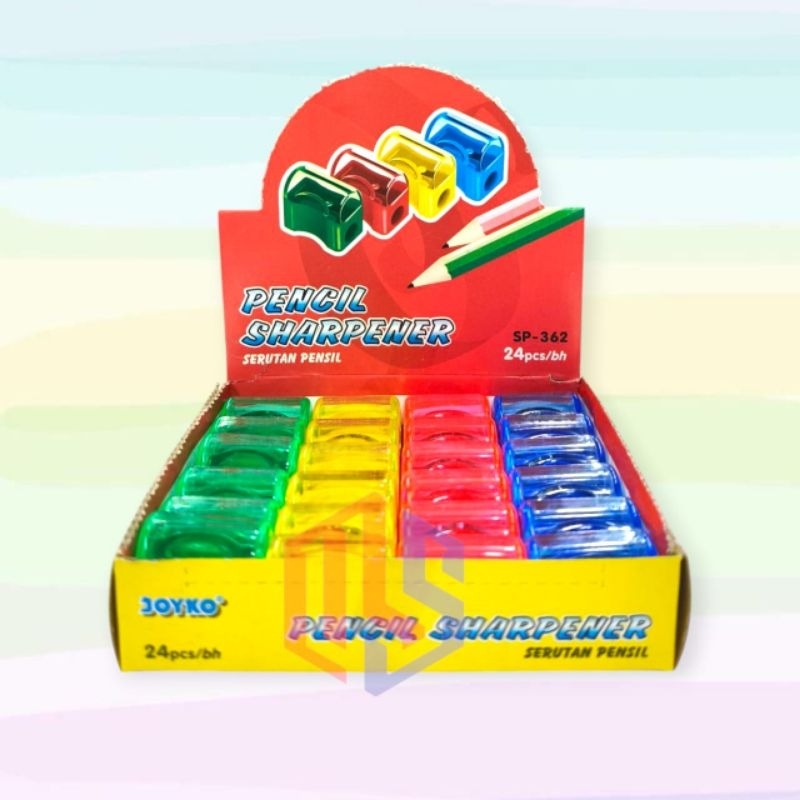 Jual Serutan/Pengserut/Rautan Pensil Roti Joyko SP-362 (Pak 24 pcs ...