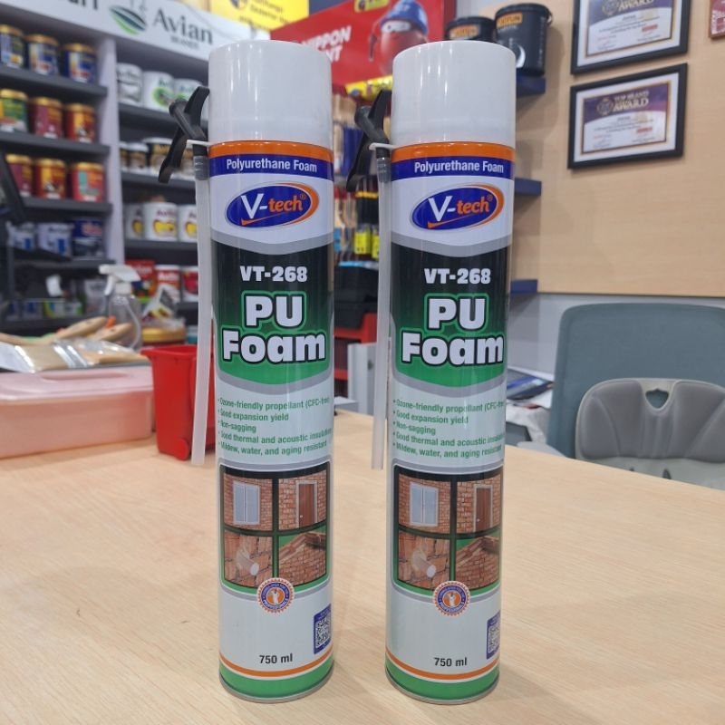 Jual VTech VT 268 PU Foam 750ml pengisi celah / penutup lubang | Shopee ...