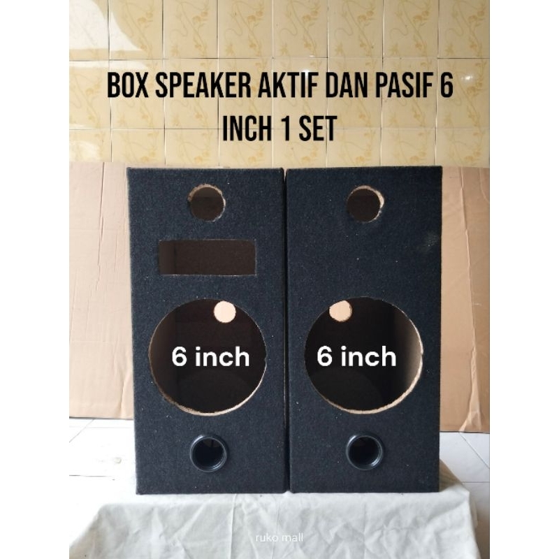 Jual Box Speaker 6 inch Aktif dan Pasif 6 inch 1set | Shopee Indonesia