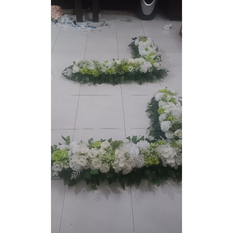 Jual bunga dekorasi bs utk dinding atau lantai pengajia inggal pakai ...