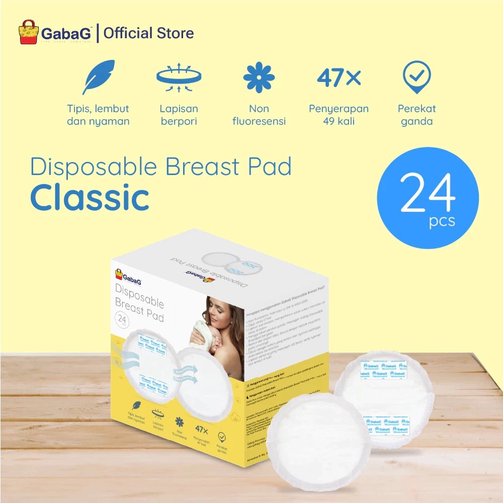 Jual GABAG MURAH BREAST PAD CLASSIC THIN & SOFT PENYERAP ASI IBU ...