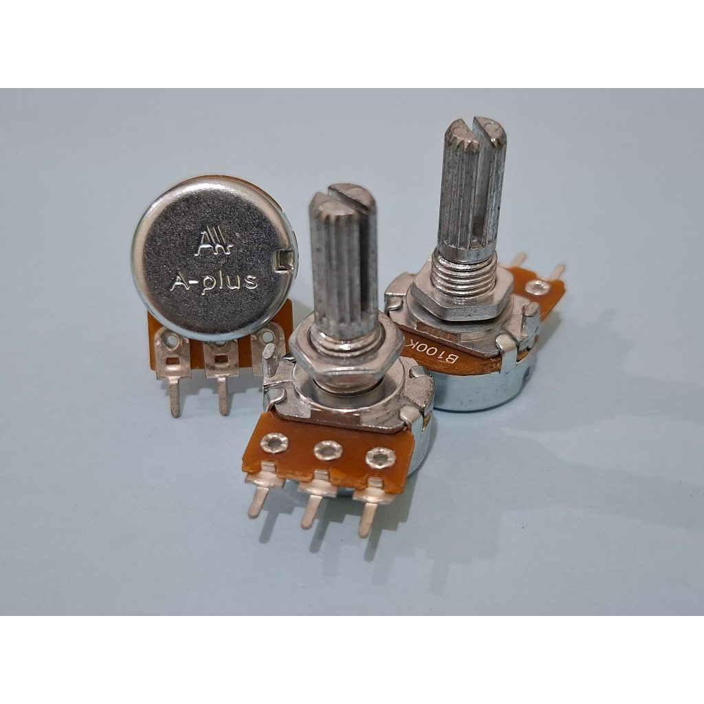 Jual Potensio MONO Aplus (A+) 50K / 100K Ohm – Pengatur Volume & Tone Audio | Shopee Indonesia