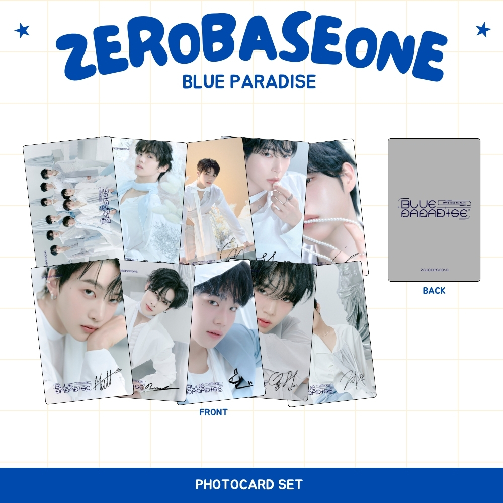 Jual PHOTOCARD ZB1 PARADISE ZEROBASEONE 2SISI (ISI 10 PCS + LAMINASI 2 SISI) TANDA TANGAN TTD ...