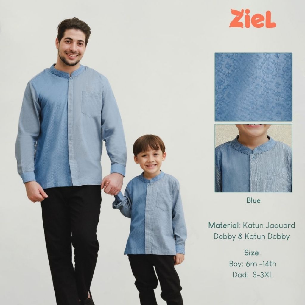 Jual ZIEL KIDS - Haqi Koko Raya Atasan Katun Premium Couple Dad & Boy ...