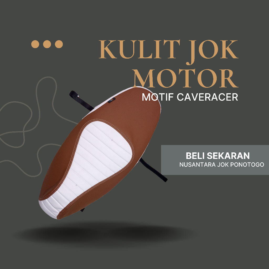 Jual KULIT JOK MODEL CAFERACER INSTAN MOTOR BESAR (N-MAX, PCX, STYLO ...