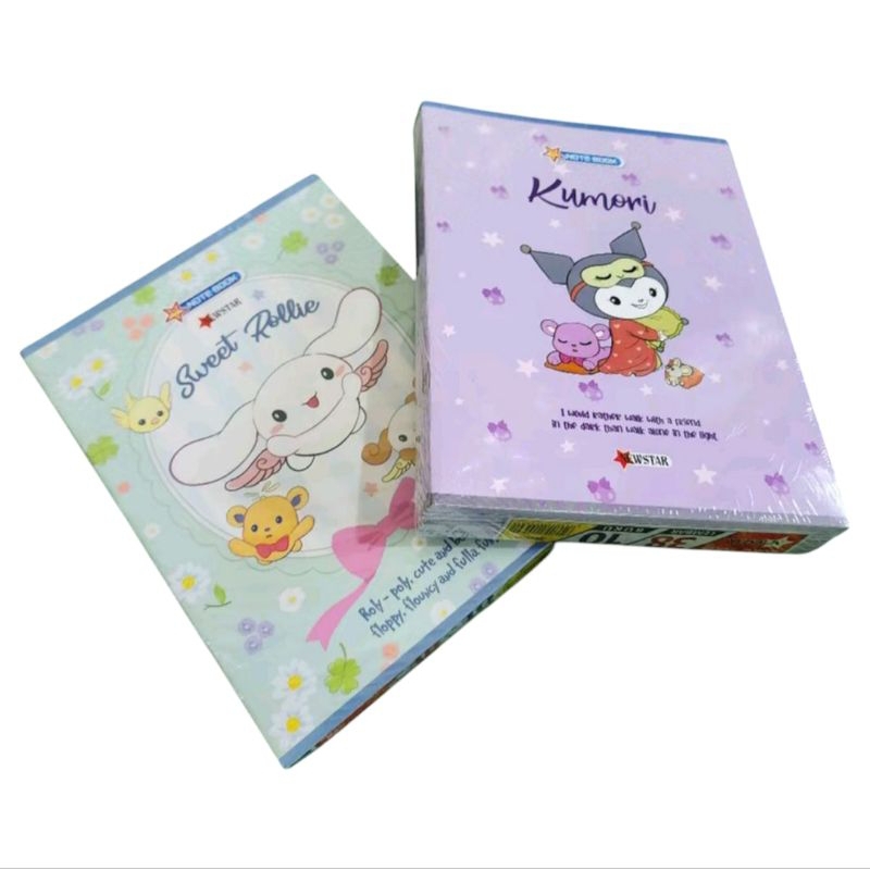 Jual Buku Tulis Kuromi Cinamorol & Labubu (38 Lembar 10 Buku) Murah ...