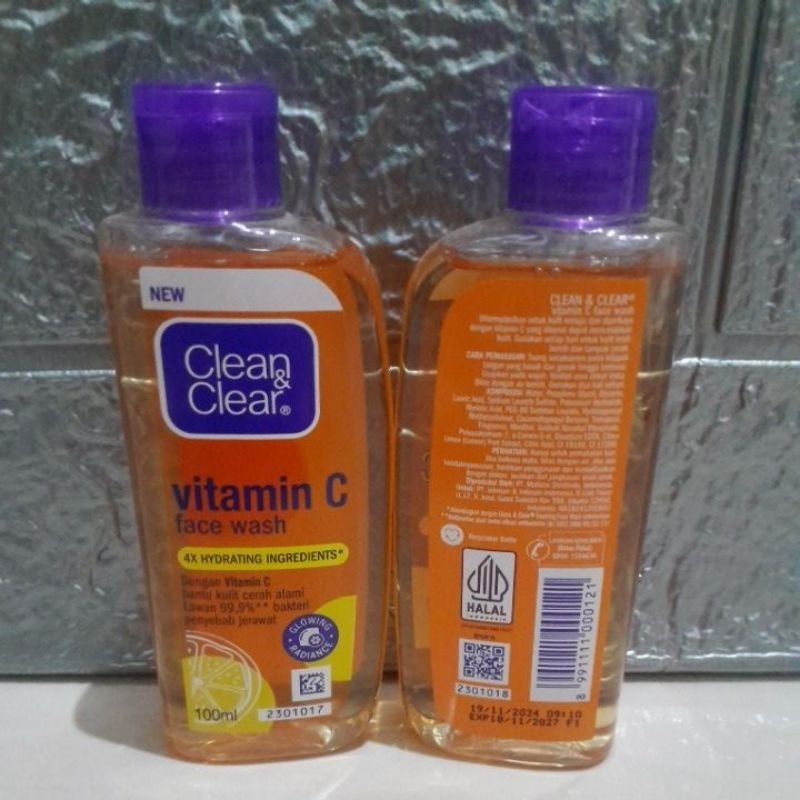 Jual Clean & Clear Vitamin C Face Wash 100ml | Shopee Indonesia